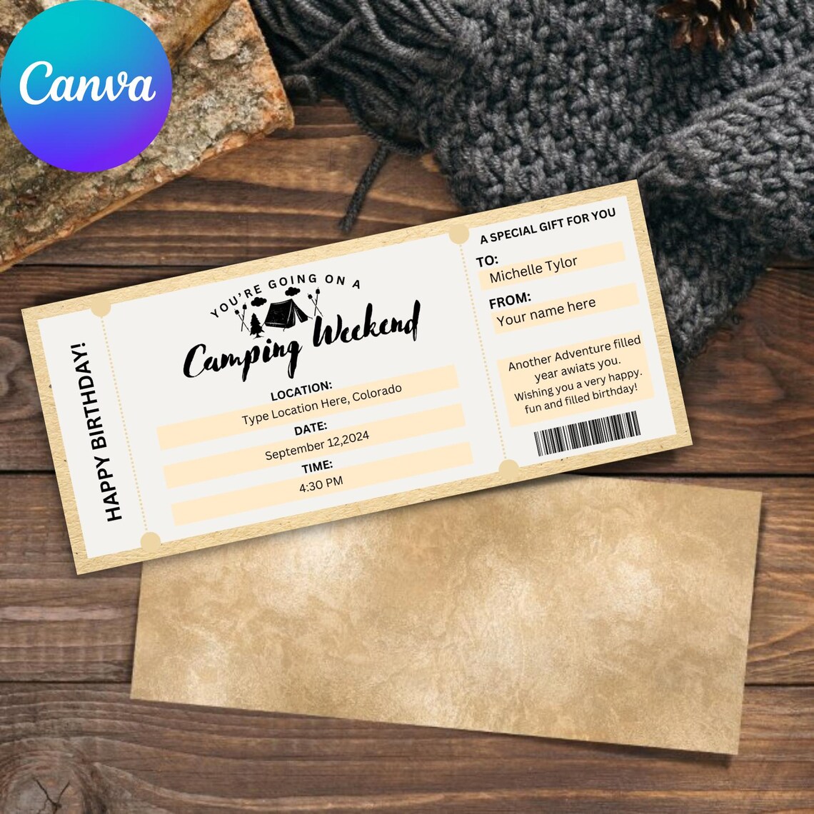 Camp Bachelorette Party Lanyard Template: Editable Hen Party VIP Pass ...