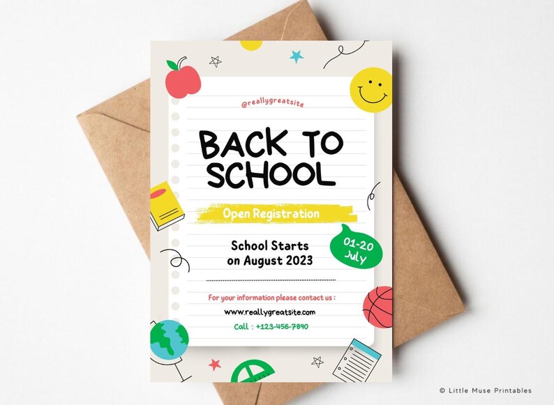 Editable Preschool Enrollment Flyer: Daycare Open House Invitation ...