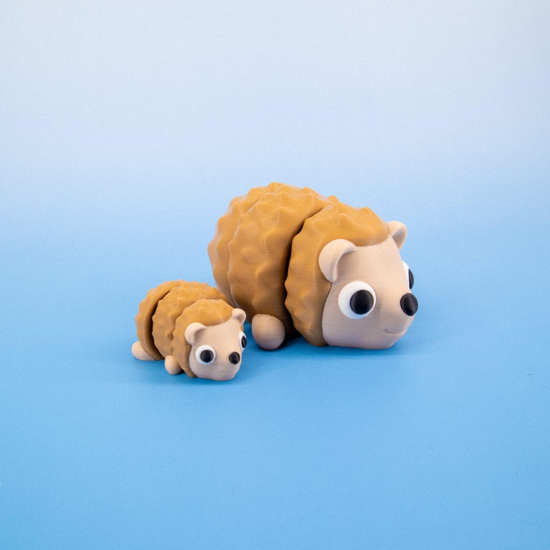 Fidget Hedgehog 3D Printed Toy: Articulated Flexi Mini Animal, Sensory ...