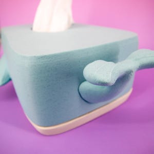 Whale Tissue Box Cover 3D Printed – Cute Bubbles the Whale Decor, With ...