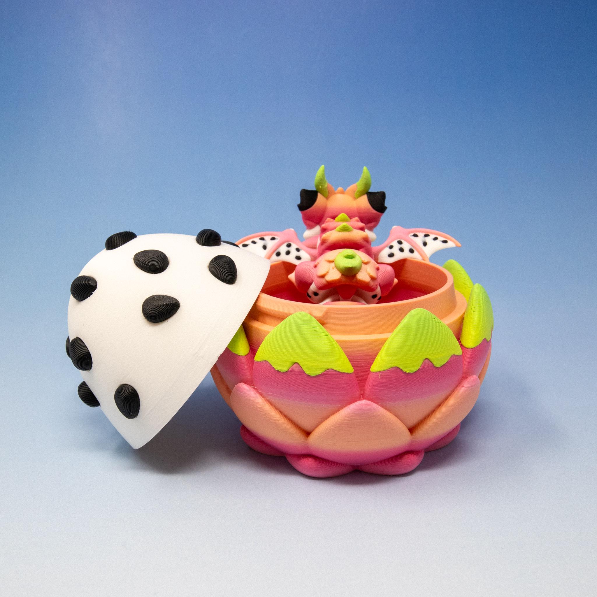 Dragon Fruit Dragon Fidget Toy Articulated Egg: 3D Printed Articulated ...
