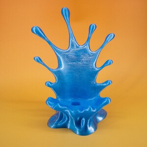 Colorful Desktop Phone Stand Splash – Unique 3D Printed Water Burst ...