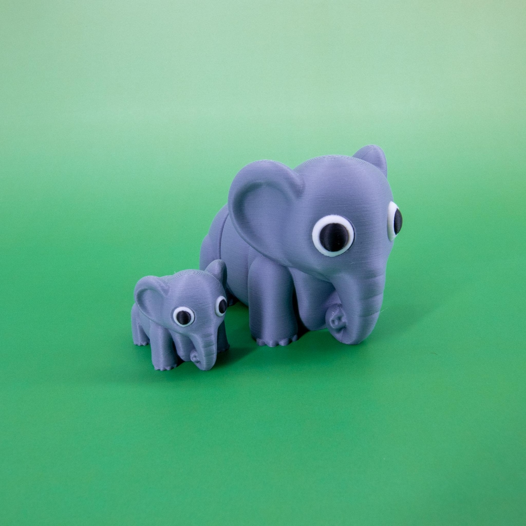 Flexi Elephant Pocket Pal Articulated Fidget Toy for Stress Relief ...