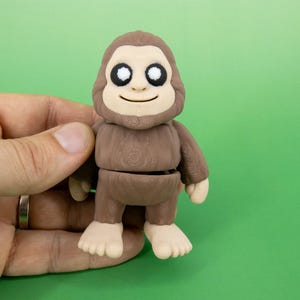 Bigfoot Fidget Toy Gift – 3D Printed Articulated Sasquatch, Flexi Mini ...