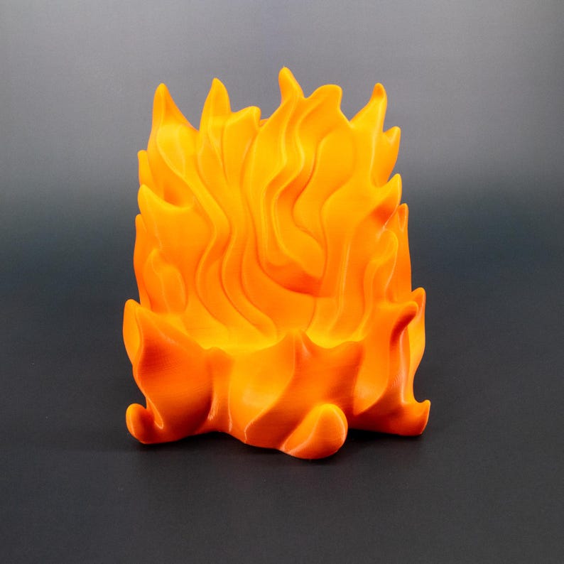 Flame Phone Stand 3D Printed Cell Phone Holder – Cool Gamer Gift ...