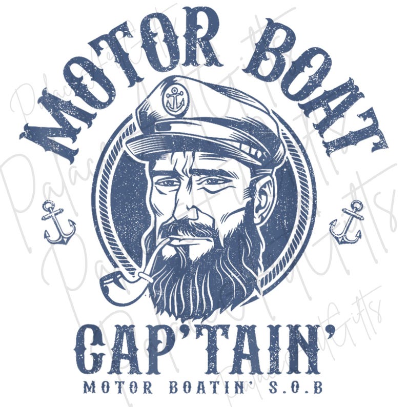 Motor Boat Captain PNG Svg,motor Boat Captain Funny Boating Humor for ...