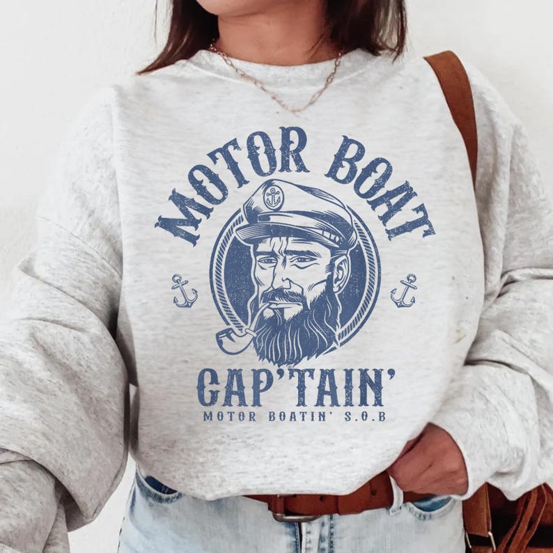 Motor Boat Captain PNG Svg,motor Boat Captain Funny Boating Humor for ...