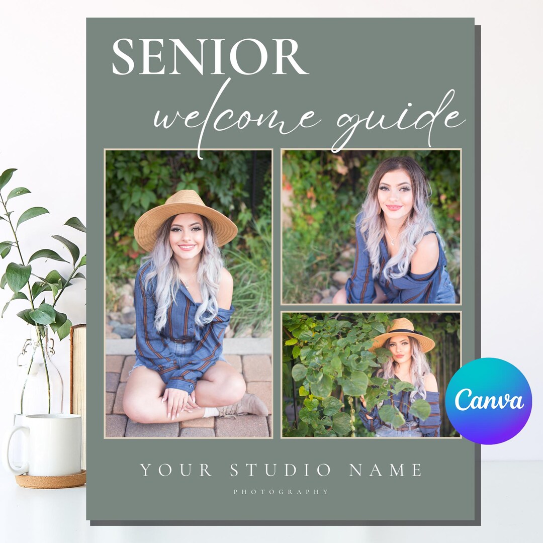 Senior Photography Welcome Guide Template | Canva Template (digital ...