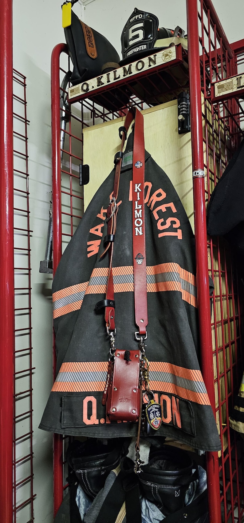 Personalized Firefighter Gear Rack Name Tag, Laser Cut Wood - Etsy