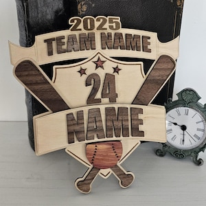Custom Baseball Senior Night Wood Plaque, Player Trophy, End of Season ...