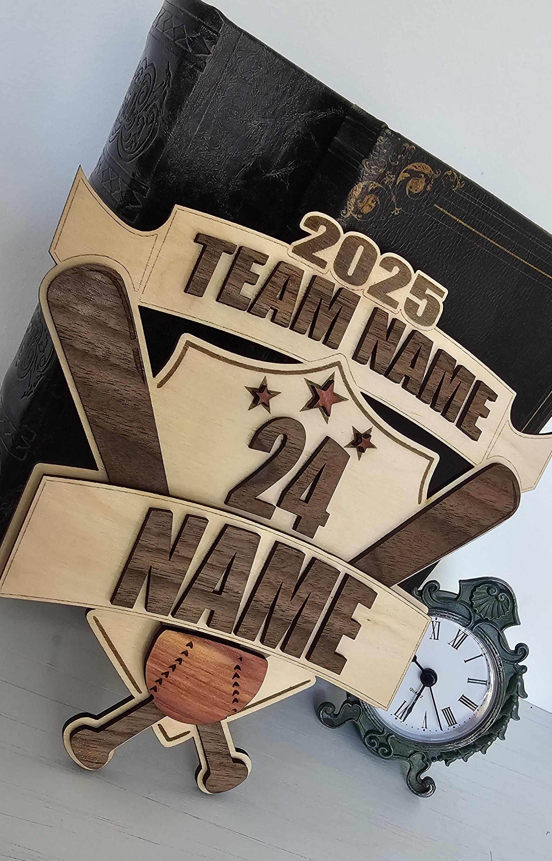 Custom Baseball Senior Night Wood Plaque, Player Trophy, End of Season ...