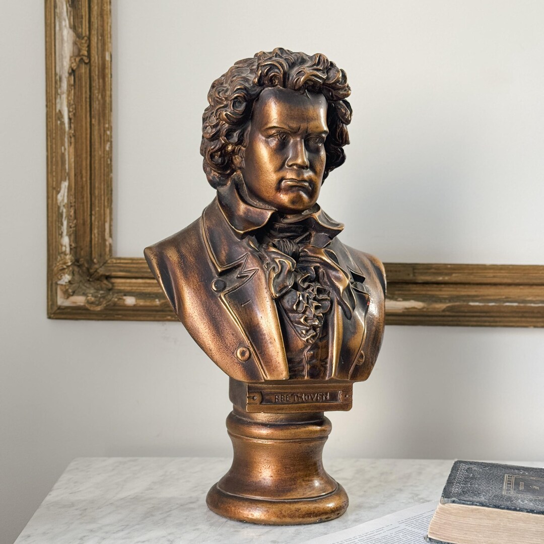 Vintage Copper Tone Beethoven Bust. - Etsy