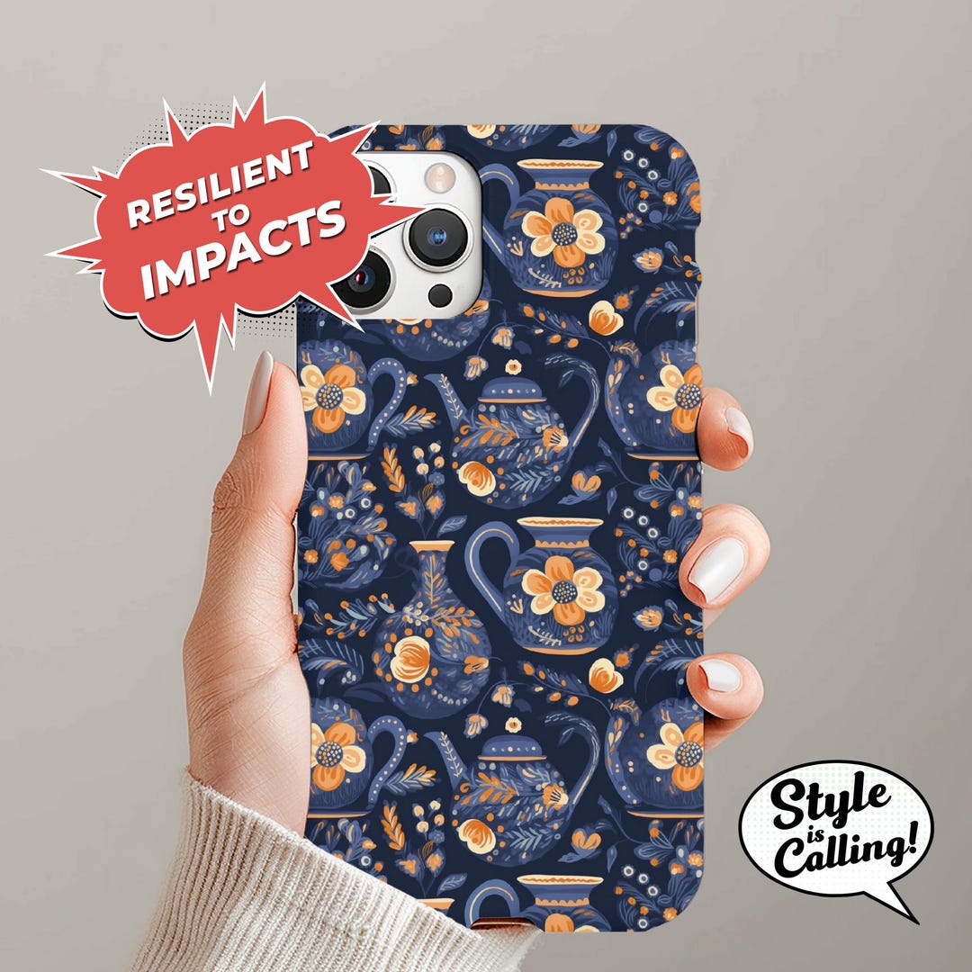 Polish Pottery Pattern Tough Phone Cases, Floral iPhone Cover, Cultural ...