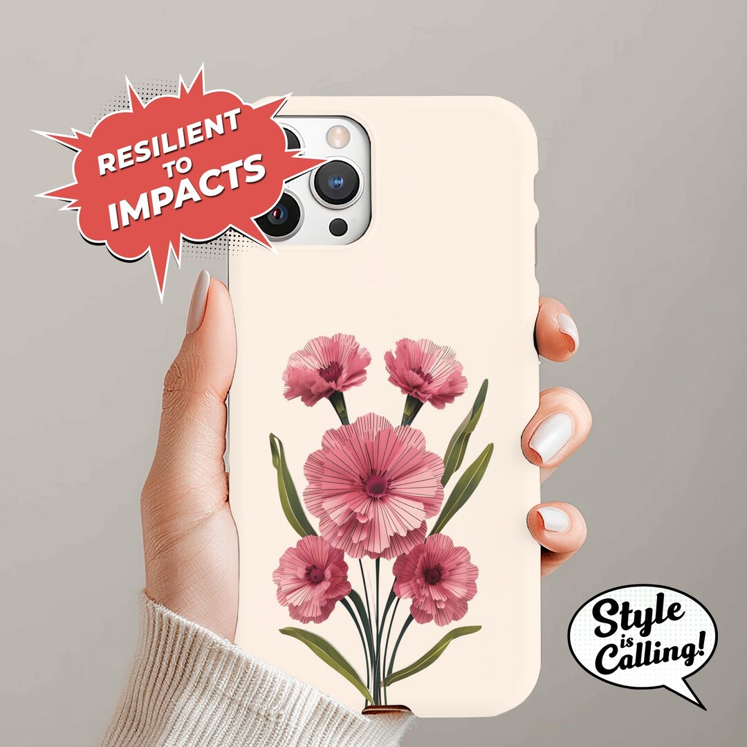Pink Abstract Flower, 3D Paper Flower Design, Tough Phone Cases, Iphone ...