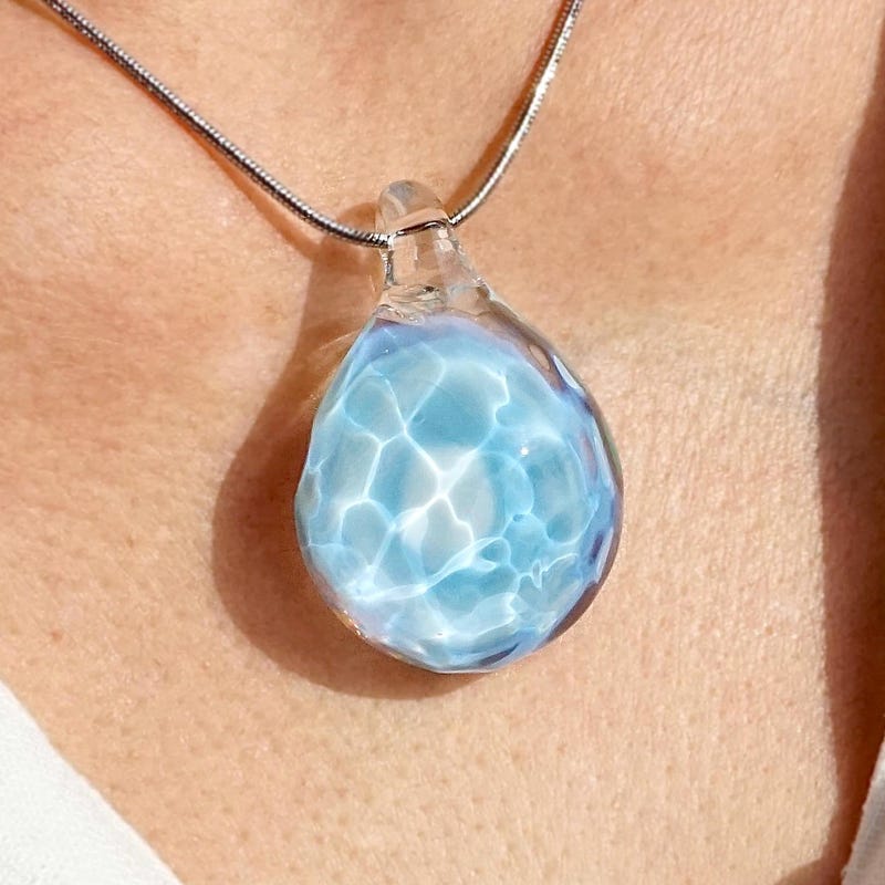 Spiritual Glass Pendant - Etsy UK