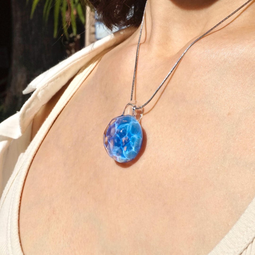 Ocean Wave Pendant Necklace: Handmade Ocean Inspired Meaningful Gift ...