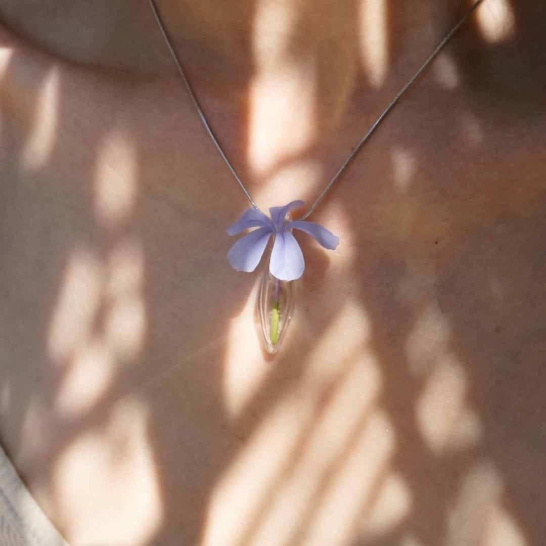 Flower Vase Necklace: Bouquet Holder Pendant, Quirky Gift for Nature ...