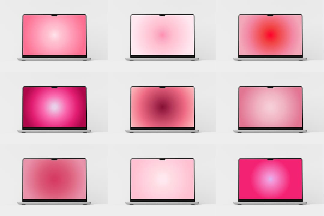 Aura Gradient Wallpapers Pack of 13 Pink Gradients for a Girly ...