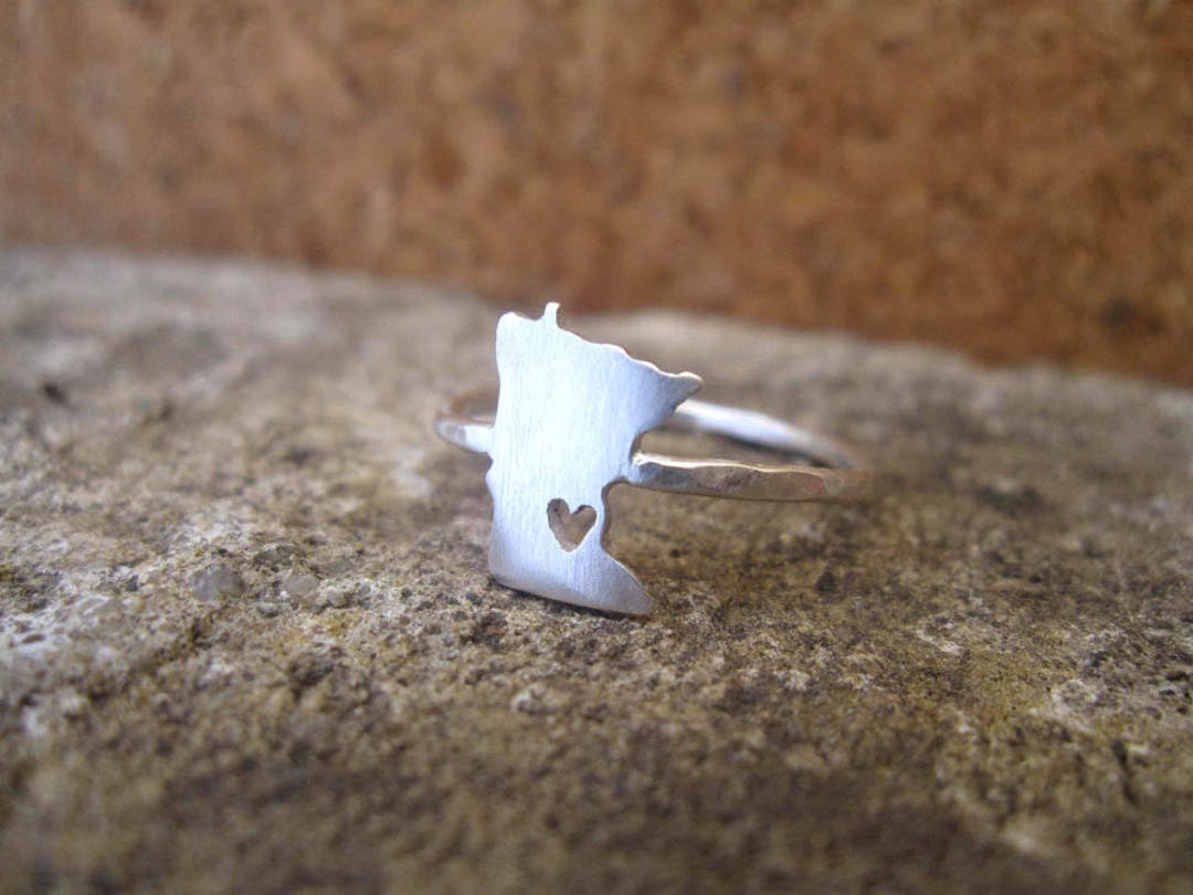 Any State Love Ring - the Original - Personalized State Ring - Etsy