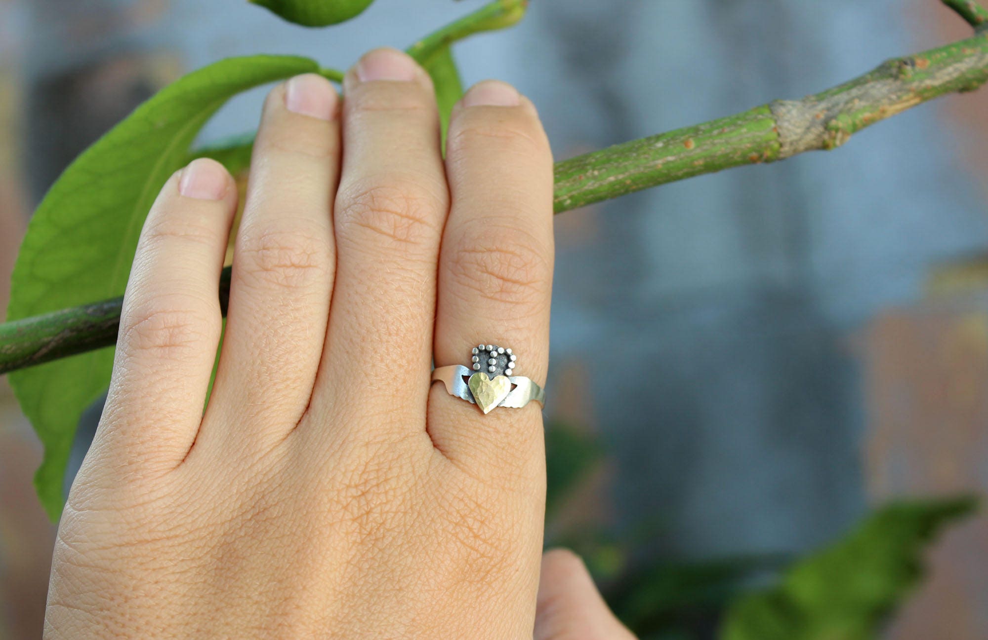 Handcrafted Modern Claddagh Ring Irish Promise Friendship - Etsy Australia
