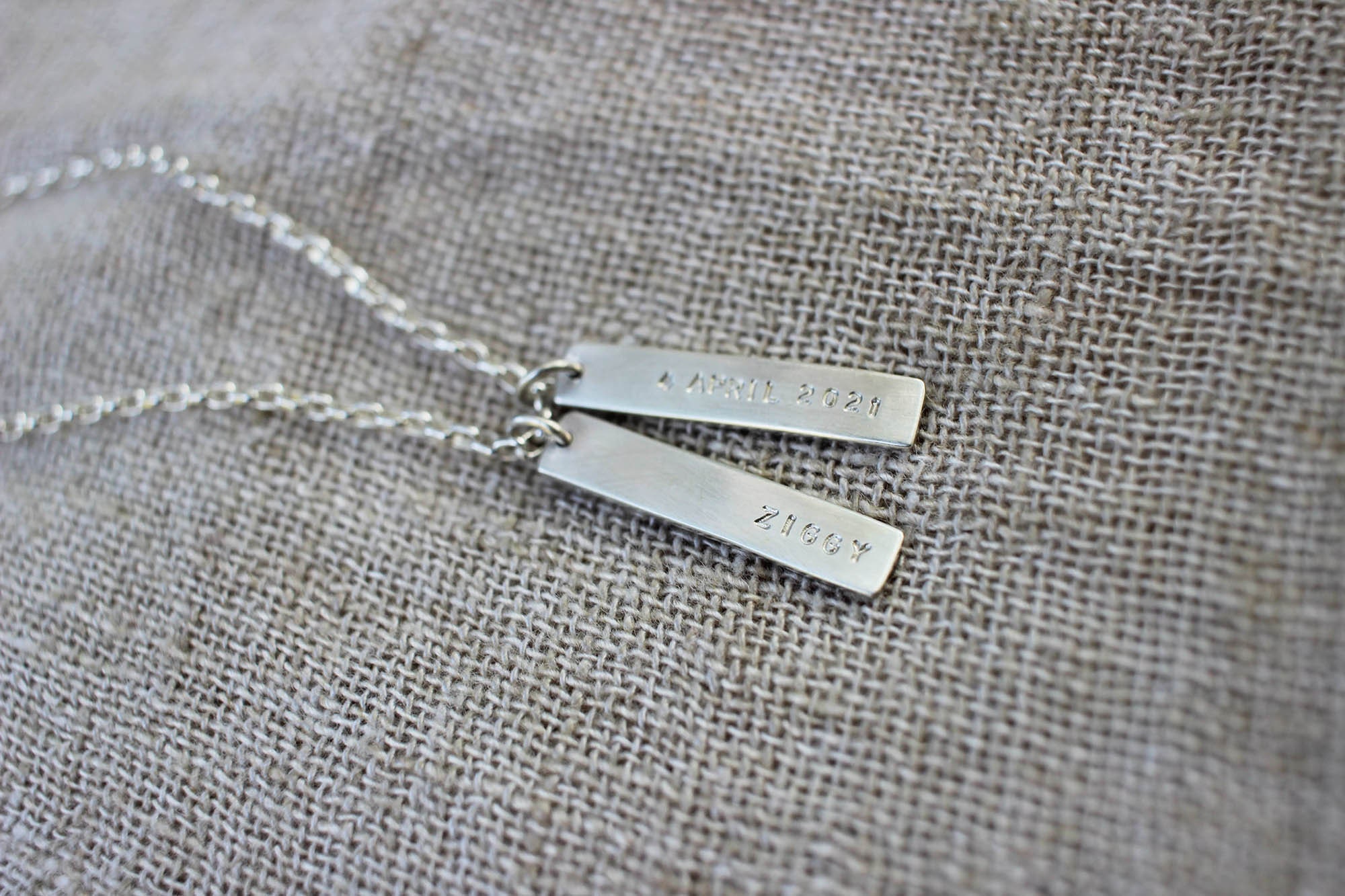 Charming Necklace - Two Charm Necklace for New Moms or Inspirational ...