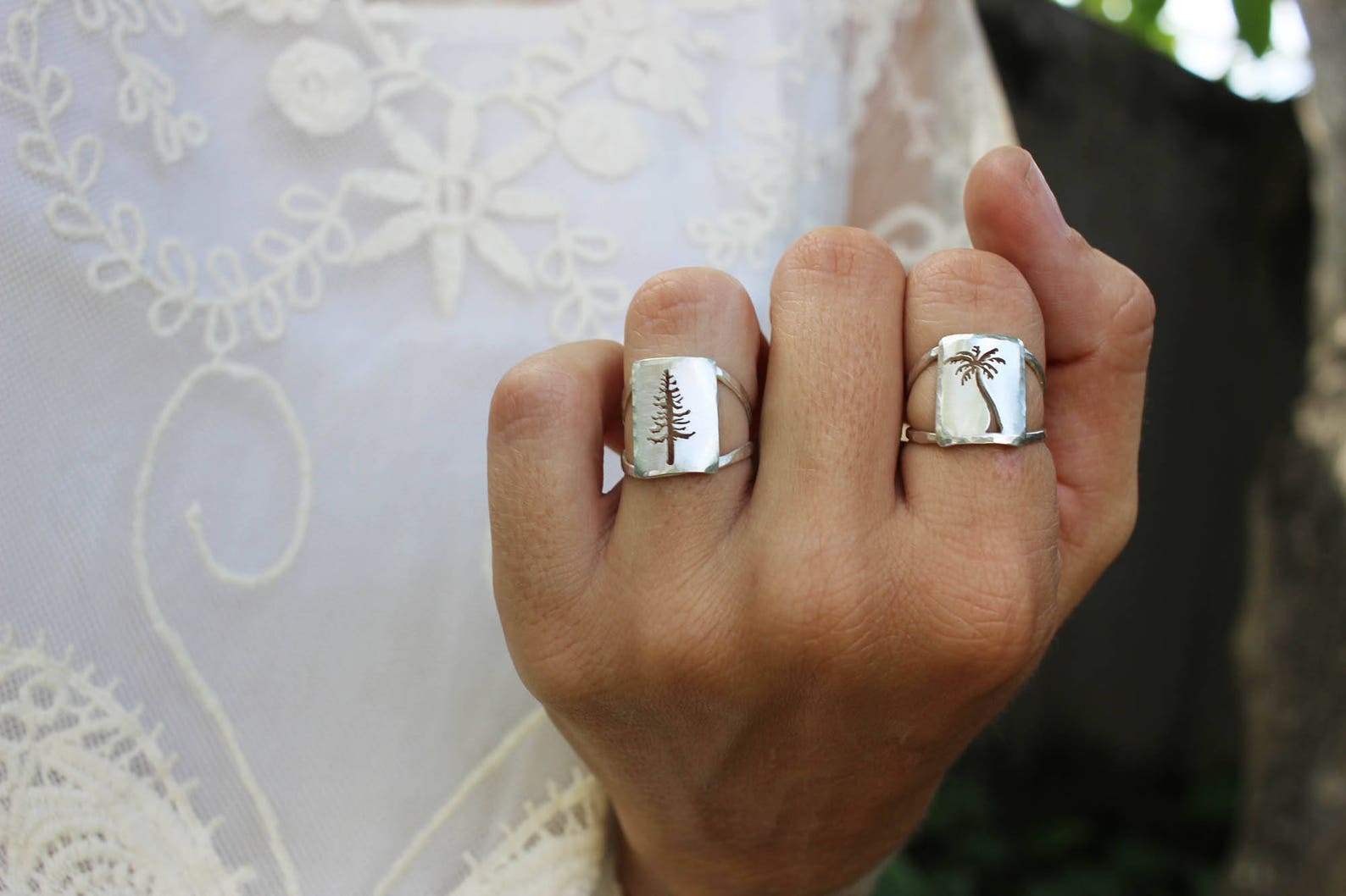 Under the Palm Tree Ring - Tropical Jewelry - Beachy - Palm Tree ...