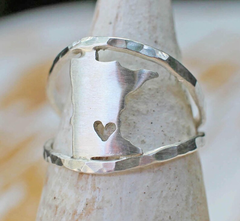 Any State Love Ring Remix State Ring Personalized State - Etsy