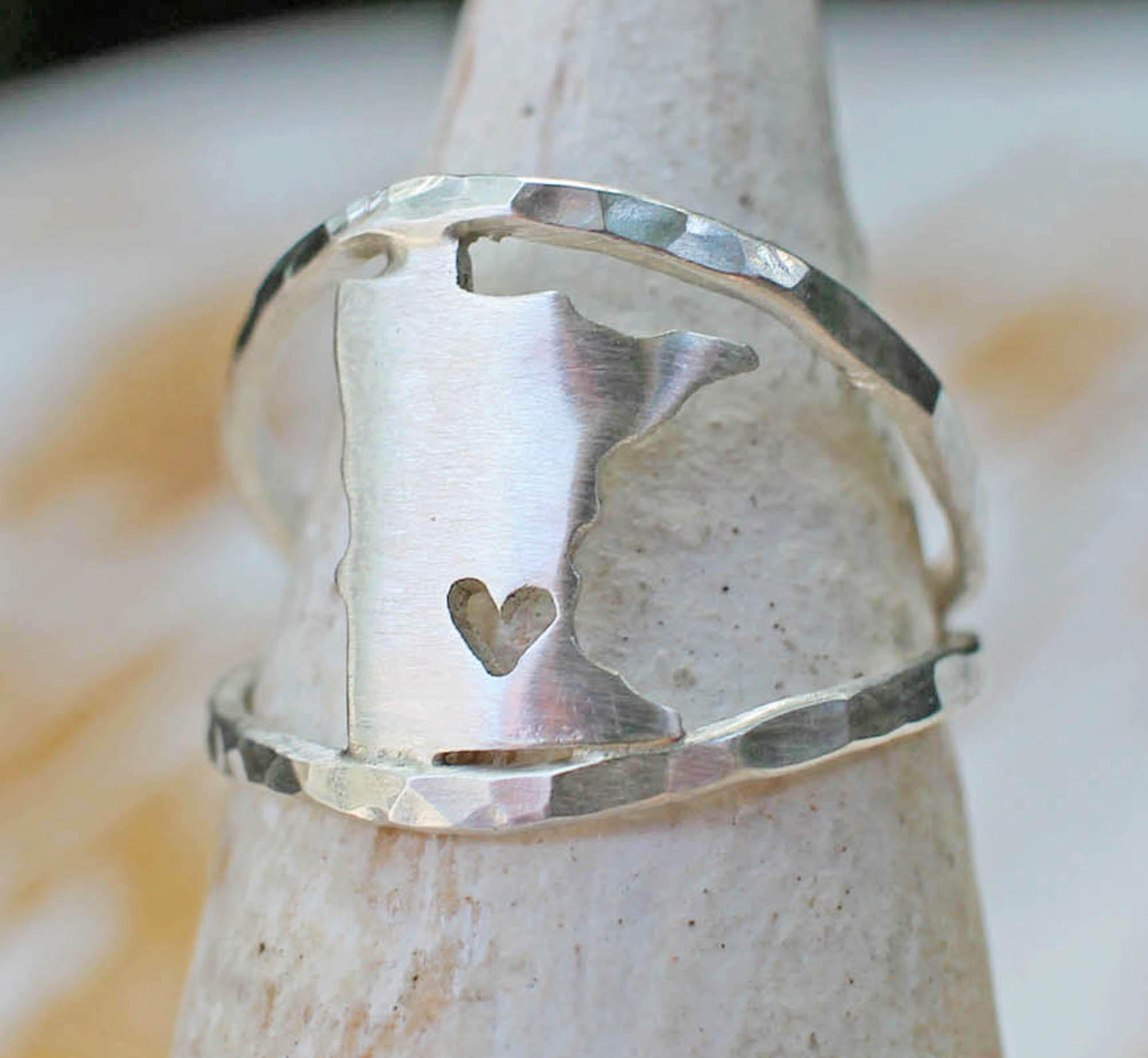 Any State Love Ring Remix - State Ring - Personalized State Jewelry - Etsy