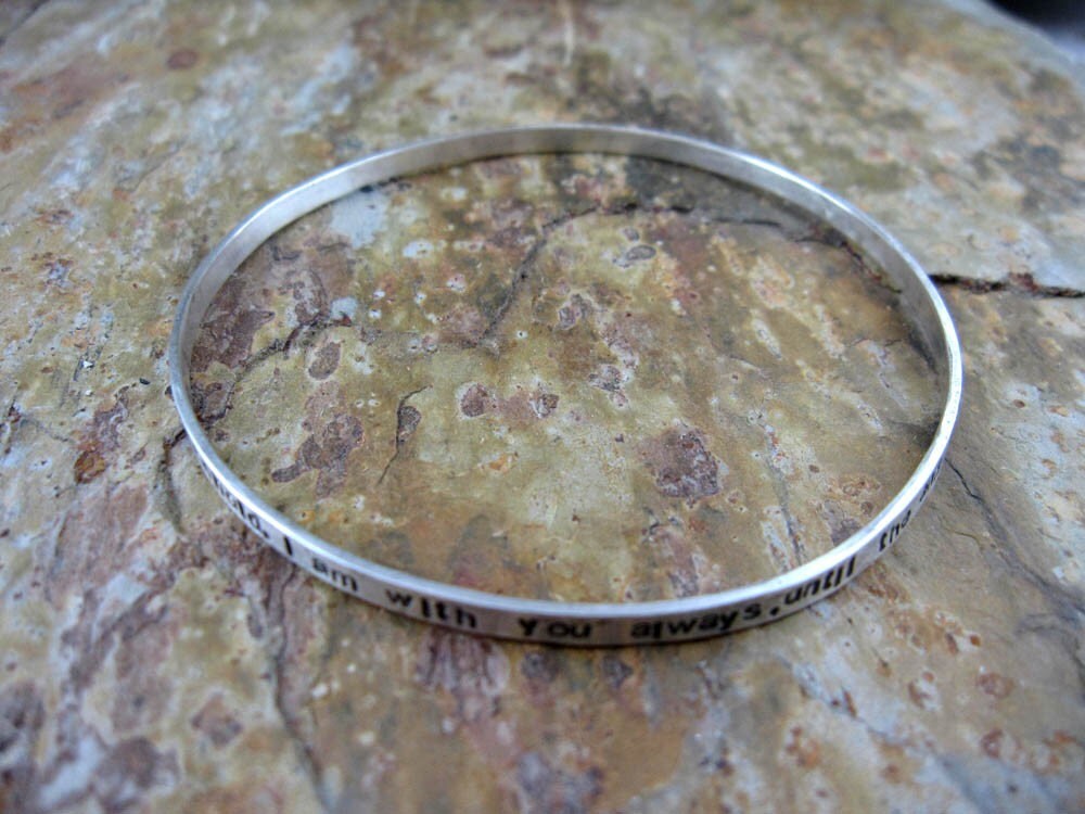 Personalized Bangle Bracelet - Etsy