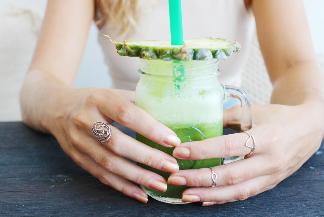 Scribble Ring - Sterling Silver Statement Ring Artistic Ring - Etsy