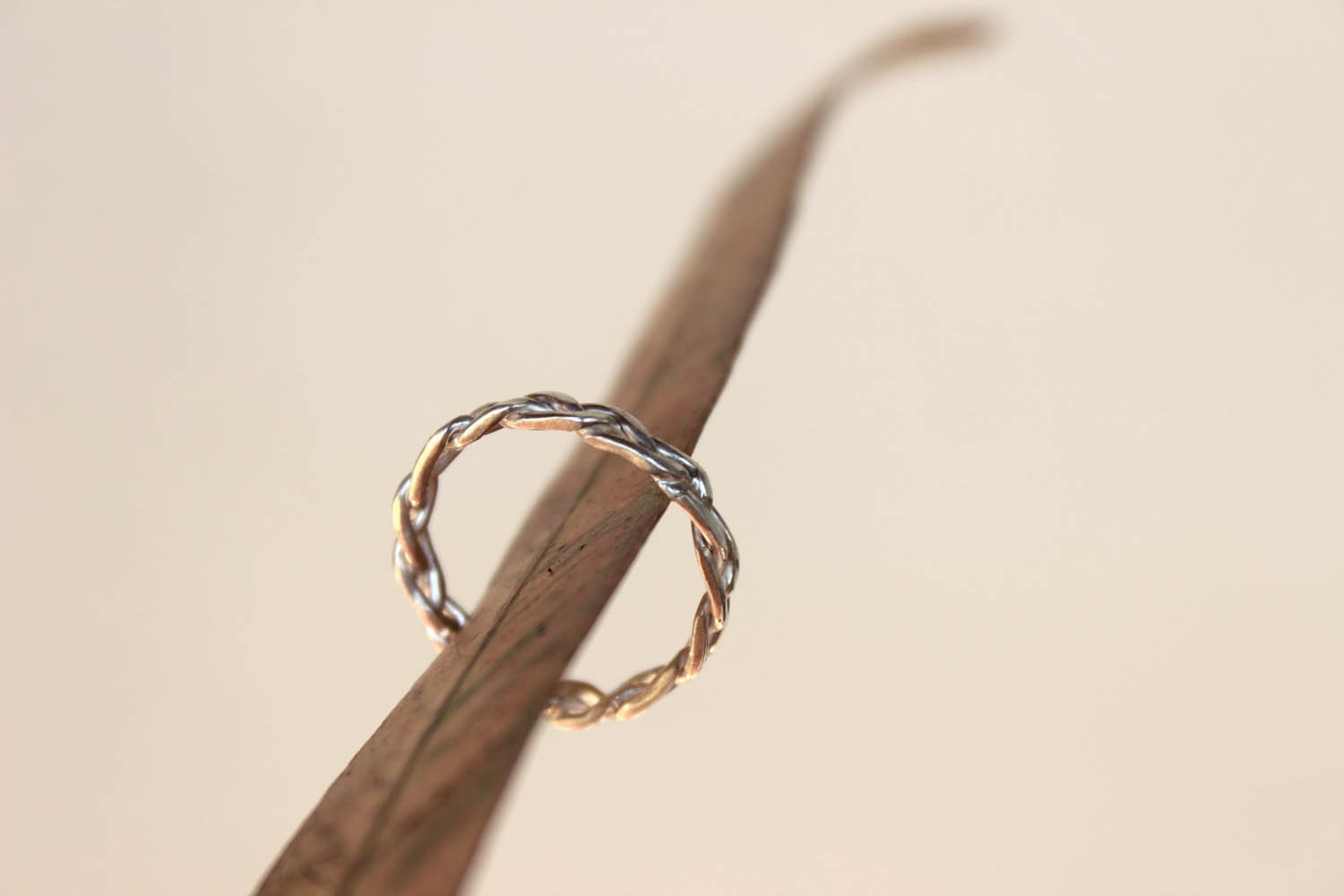 Sterling Silver Braided Ring - Etsy
