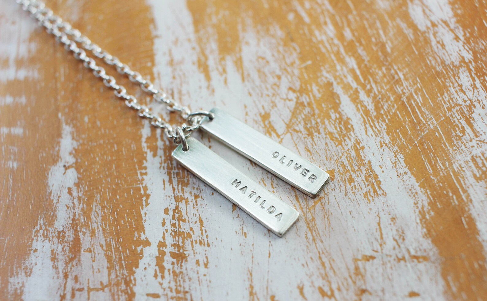 Charming Necklace - Two Charm Necklace for New Moms or Inspirational ...