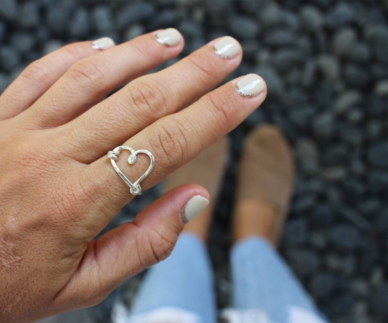 Funky Heart Ring - Etsy