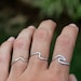 Rolling Waves Stacking Rings Wave Ring Beach Jewelry - Etsy
