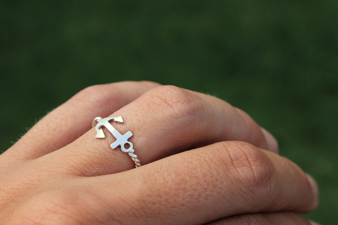 Anchor Here Ring - Etsy