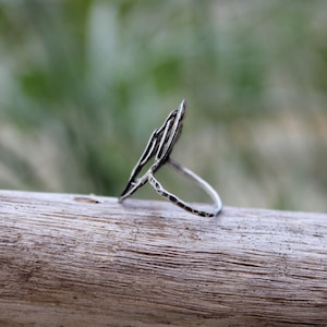 Scribble Ring - Sterling Silver Statement Ring Artistic Ring - Etsy