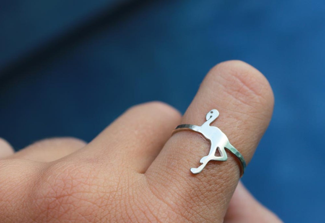 Flamingo Ring - Flamingo Jewelry - Tropical Jewelry - Bird Ring - Etsy