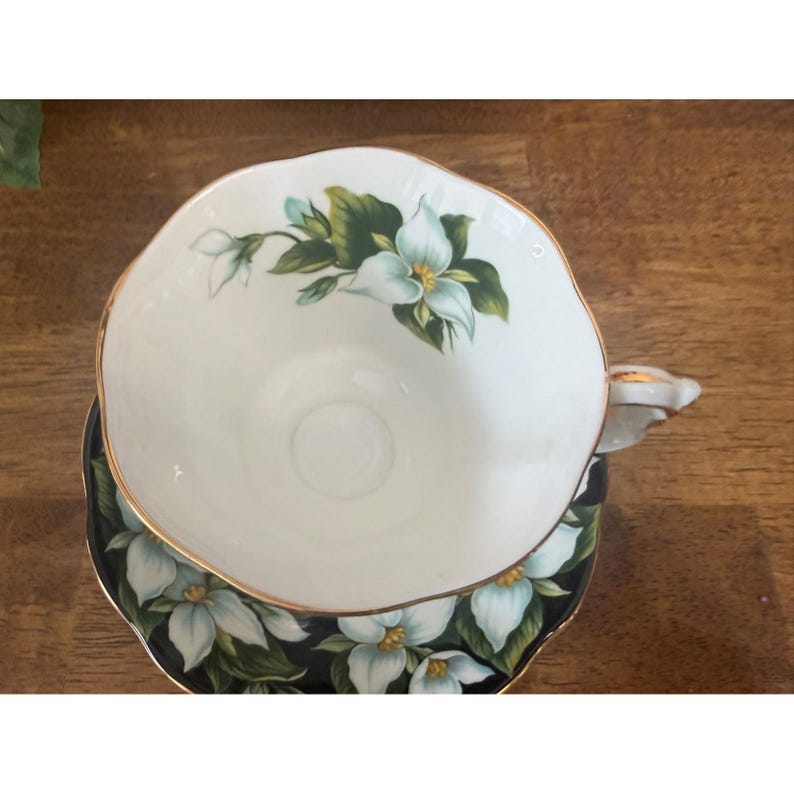 Vintage Royal Albert Trillium Teacup and Saucer Set Provincial Flowers ...