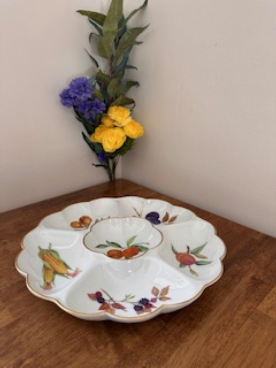 Vintage Royal Worcester Evesham Gold Divided Serving Dish – Made in ...