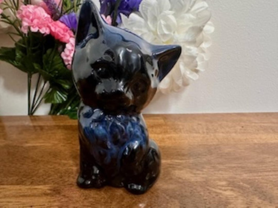Rare Blue Mountain Pottery Kitten Figurine – Vintage Canadian Cat ...
