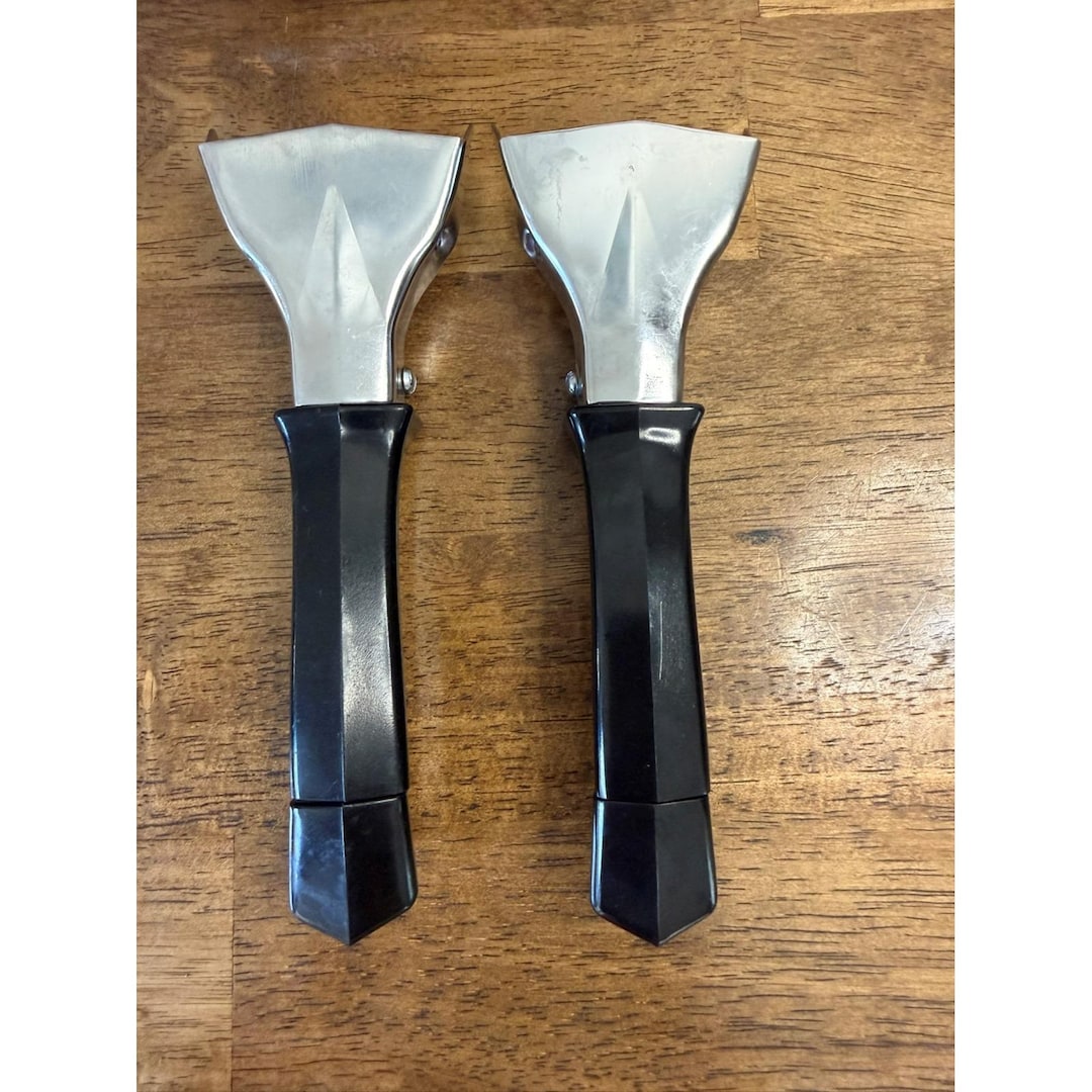 Vintage Corning Ware Detachable Handles Pair Black Bakelite & Stainless ...