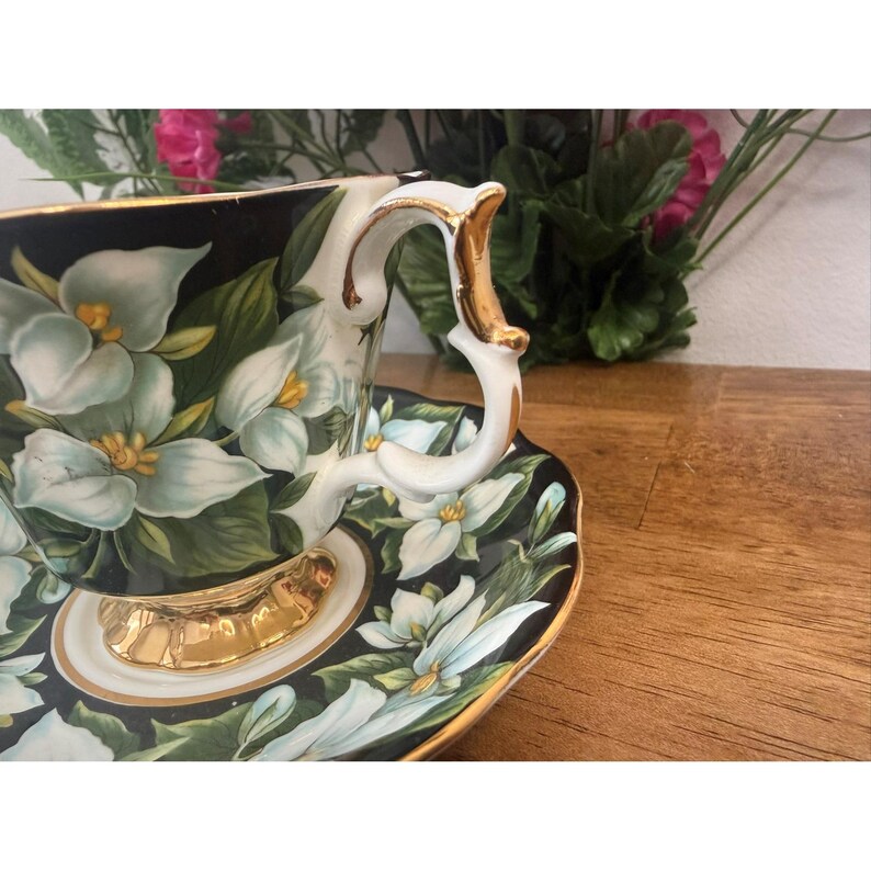 Vintage Royal Albert Trillium Teacup and Saucer Set Provincial Flowers ...