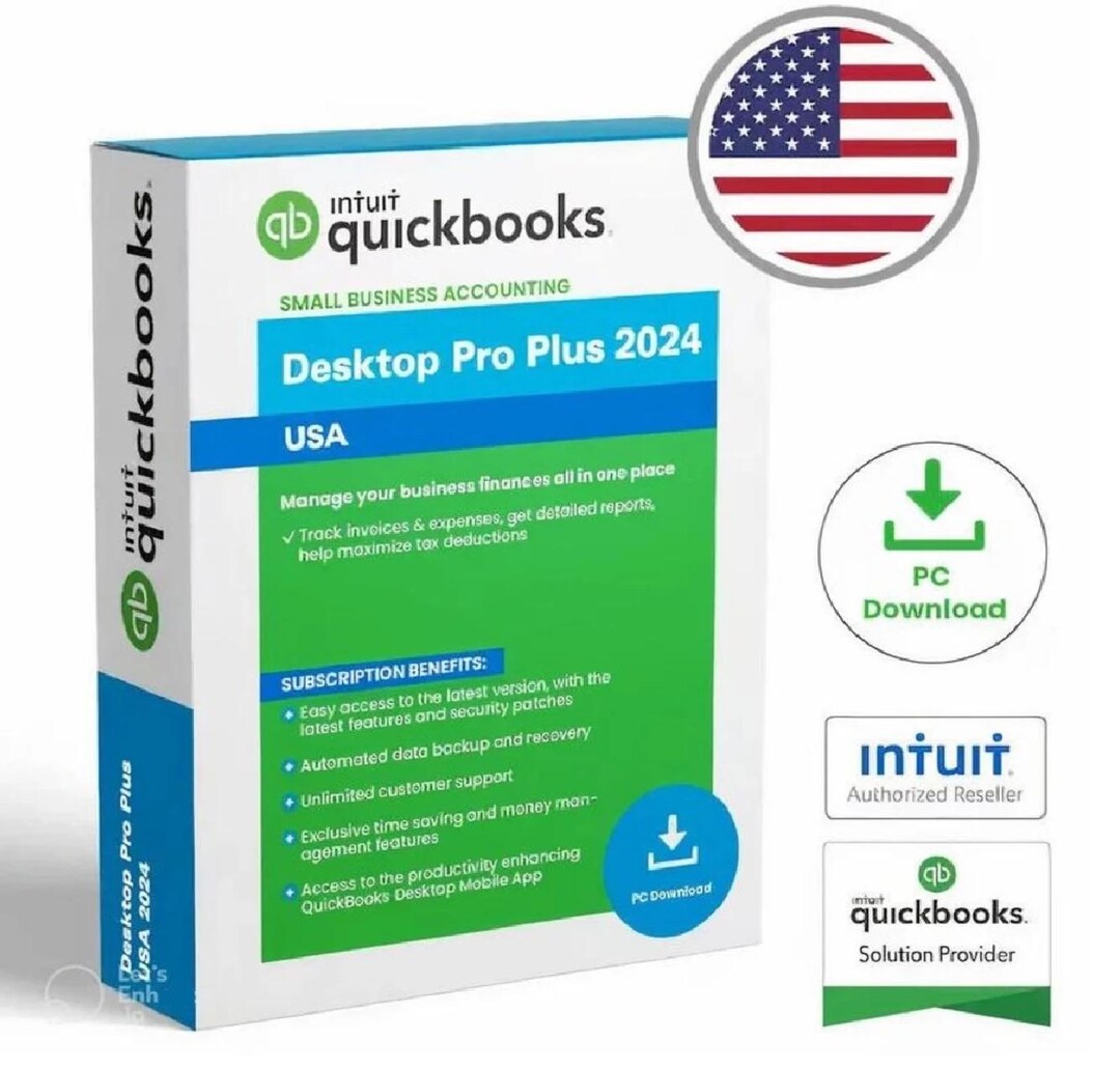 Quickbooks Desktop Pro 2024 USA Lifetime - Etsy