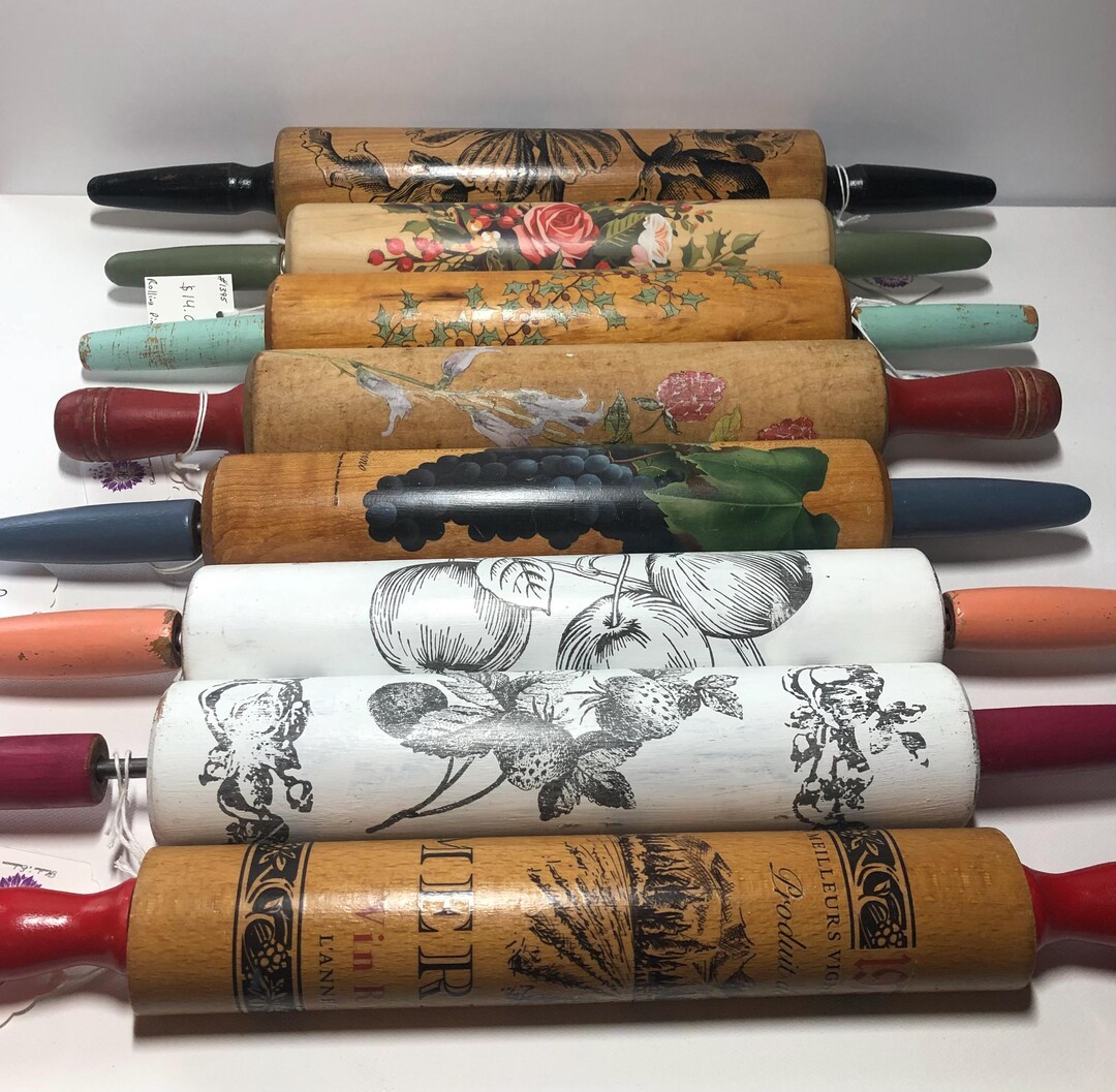 Decorative Rolling Pins (8 Available, Sold Separately) - Etsy