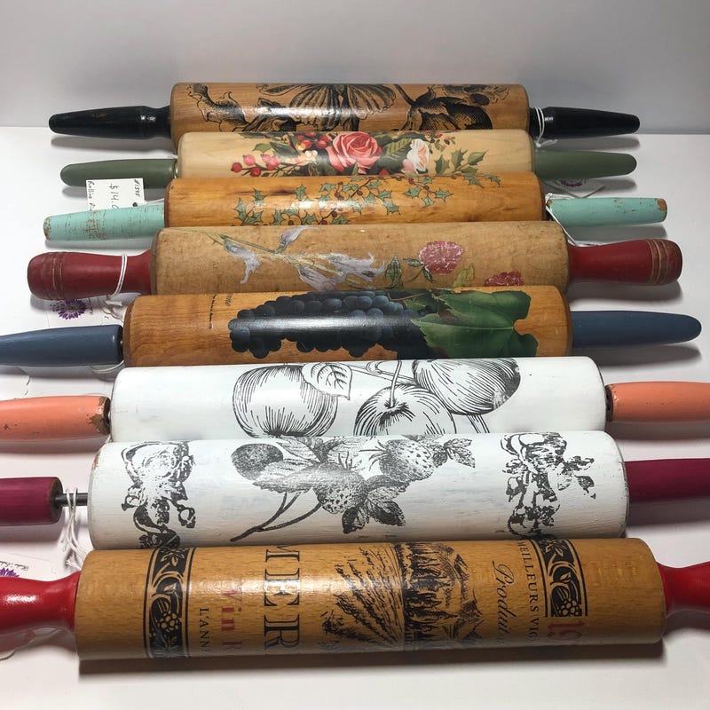 Painted Rolling Pins - Etsy