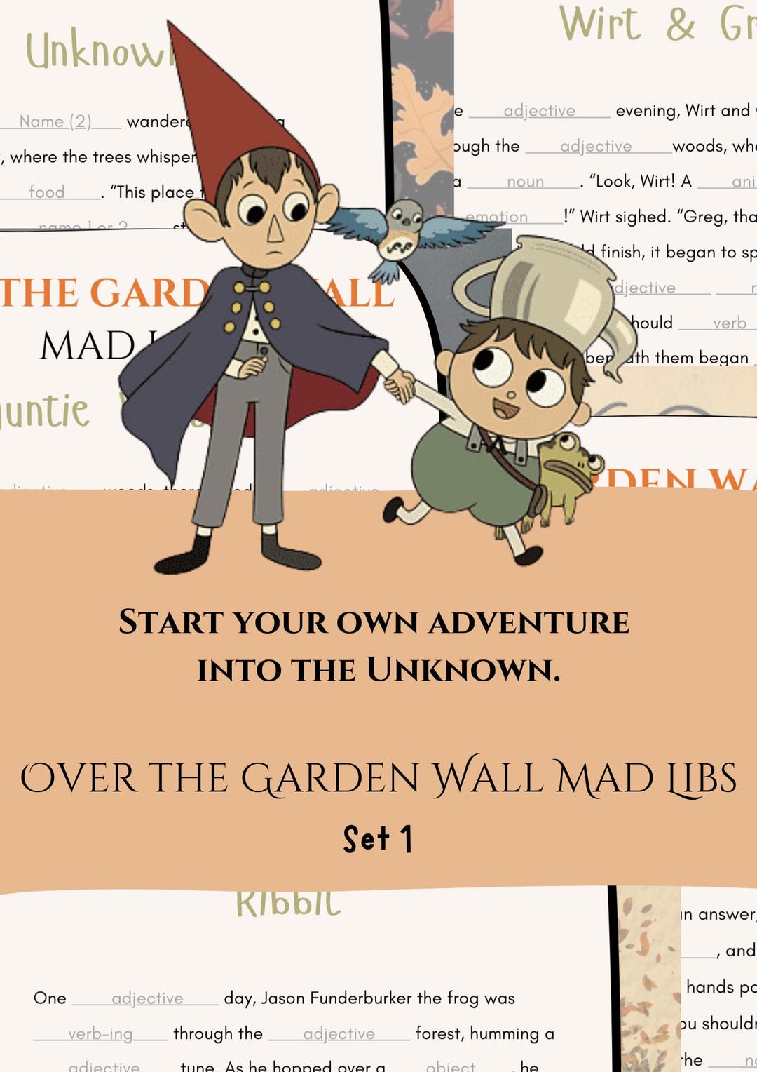 Over the Garden Wall Mad Libs - Printable Party Game | Spooky ...