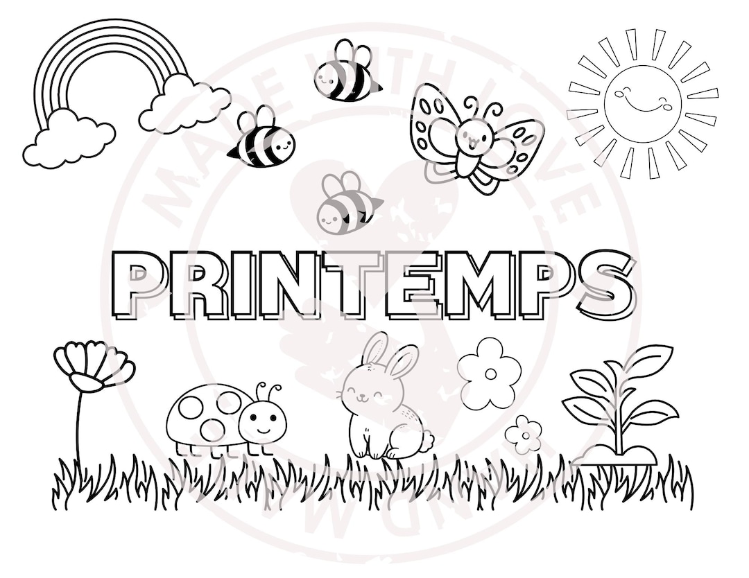 Printemps Coloriage - French Preschool - Francais Maternelle - Spring ...