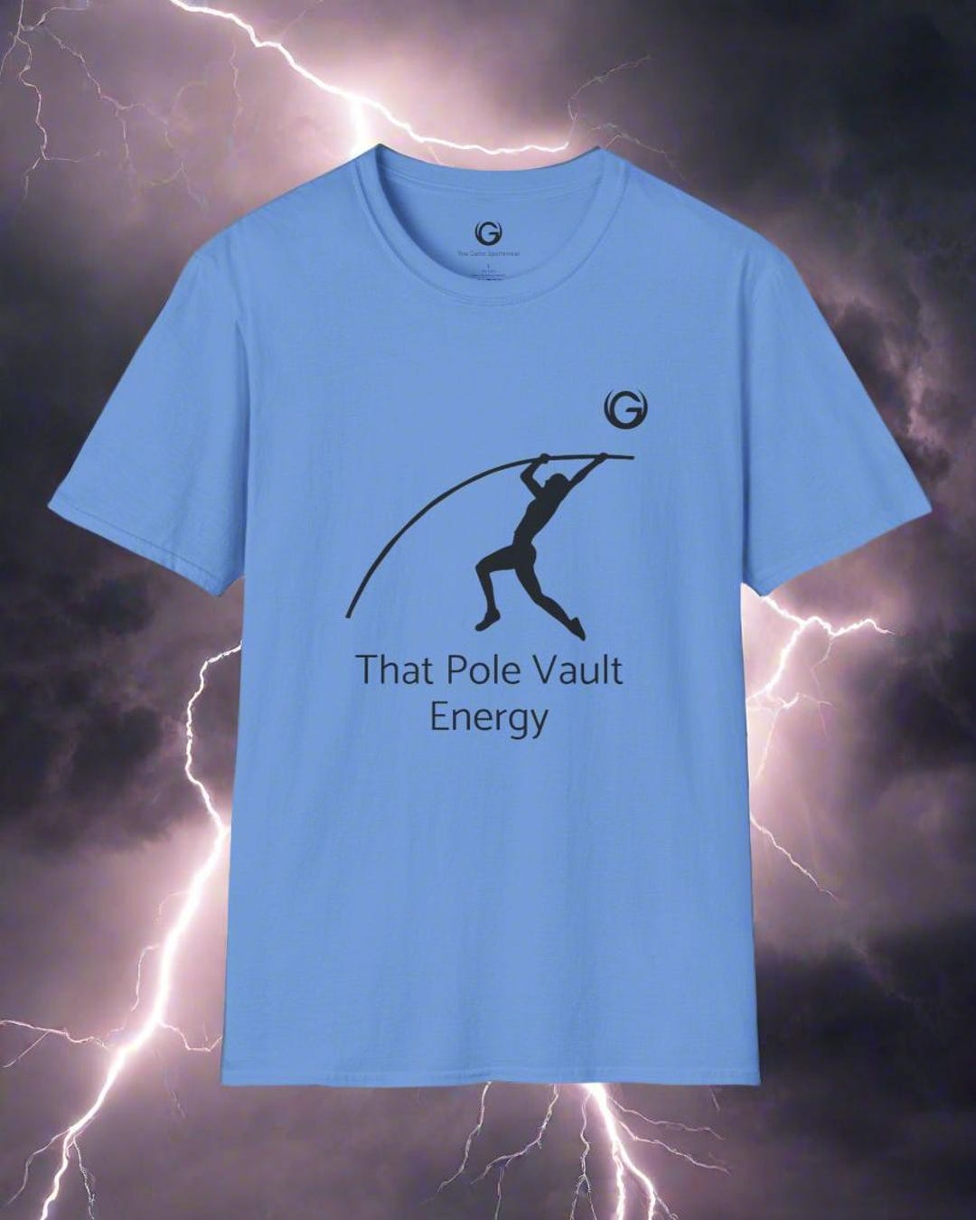 Pole Vaulter in Action Using the Energy and Power Needed to Take Flight ...