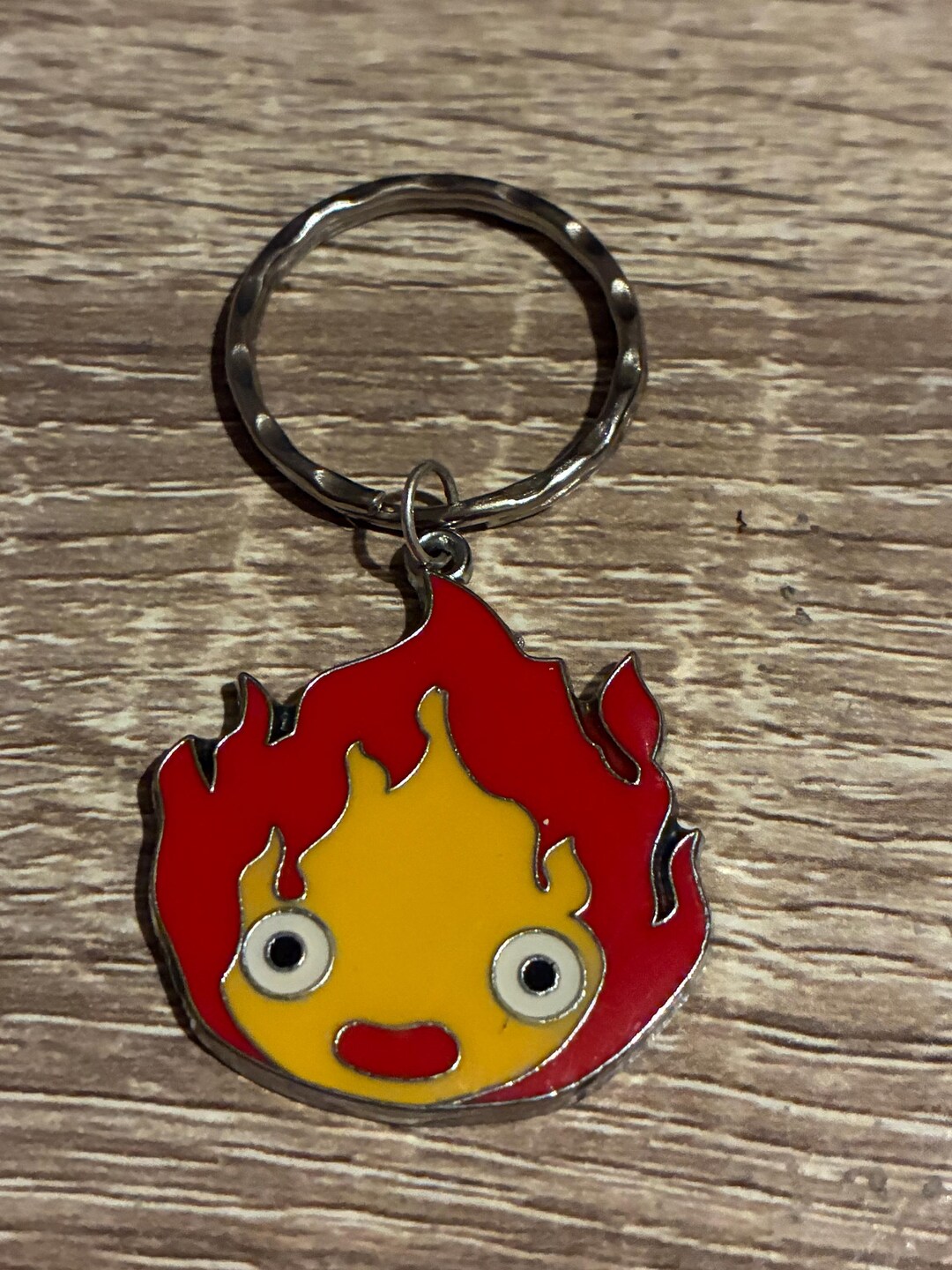 Handmade Howl's Moving Castle Stainless Steel Keyring Keychain Novelty ...