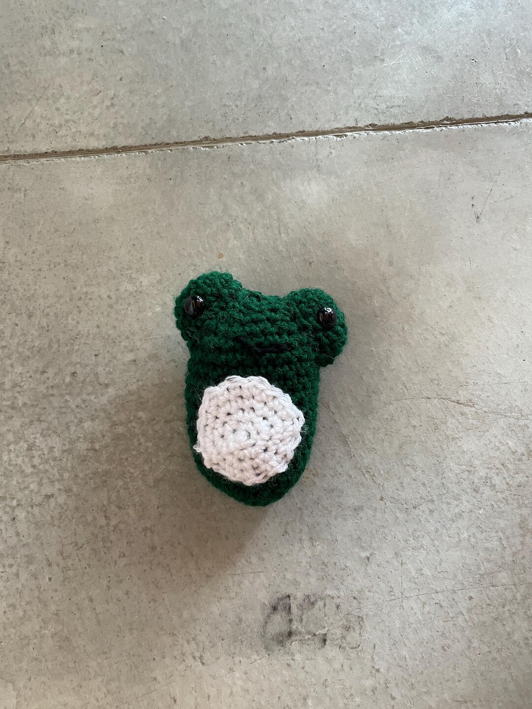 Handmade Crochet Frog Plushie Cute Cottagecore Frog Toy Whimsical Gift ...